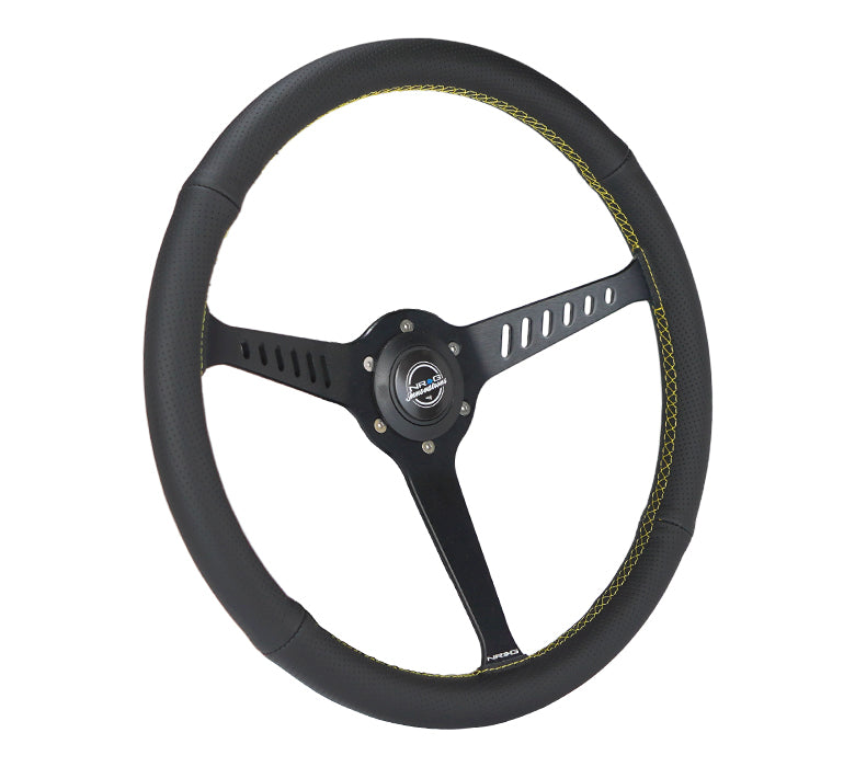 NRG INNOVATIONS REINFORCED STEERING WHEEL - RST-380STL-Y| US ...