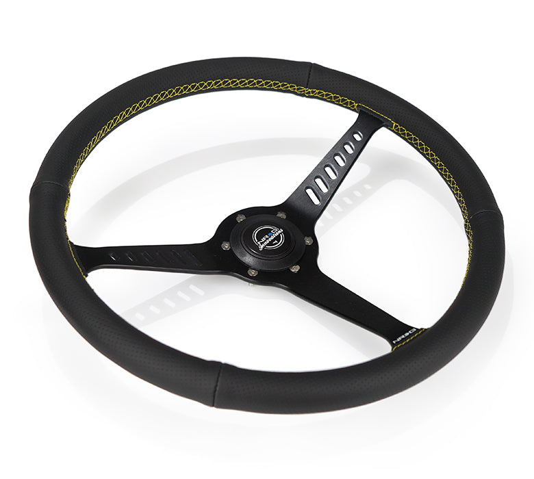 NRG INNOVATIONS REINFORCED STEERING WHEEL - RST-380STL-Y| US ...