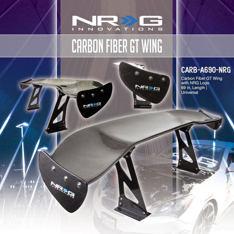 NRG 69" SPOILER / WING CARB-A690NRG| US PERFORMANCE LAB